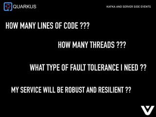 Reactive messaging Quarkus and Kafka | PDF