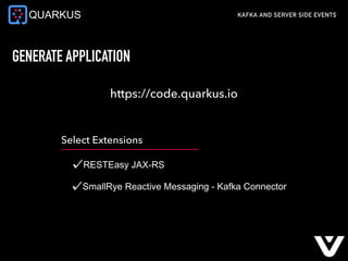 Reactive messaging Quarkus and Kafka | PDF | Cloud Computing | Internet