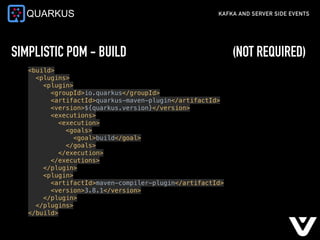 Reactive messaging Quarkus and Kafka | PDF