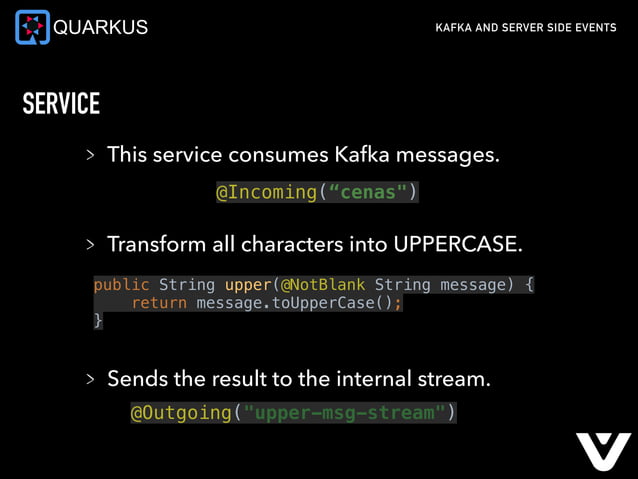 Reactive Messaging Quarkus And Kafka Ppt