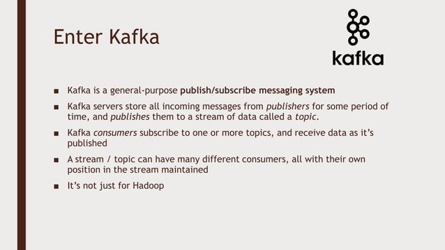 STREAMING WITH KAFKA Publish/Subscribe Messaging with Kafka | PPT STREAMING WITH KAFKA Publish/Subscribe Messaging with Kafka | PPT
