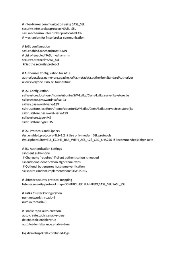 Kafk a with zoo keeper setup documentation | DOCX