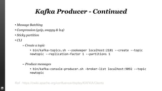 Kafka blr-meetup-presentation - Kafka internals | PPT