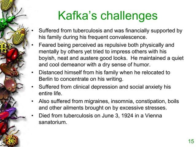 Kafka and Metamorphosis background prior to starting.ppt | Fiction ...