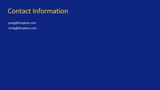 Apache Kafka® at Dropbox | PPT