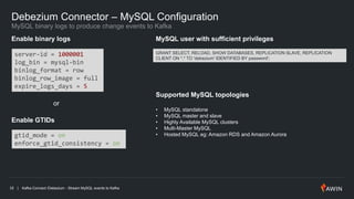Kafka Connect - debezium | PPTX