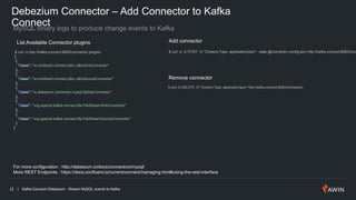 Kafka Connect - debezium | PPTX