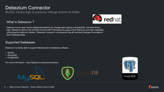 Kafka Connect - debezium | PPTX