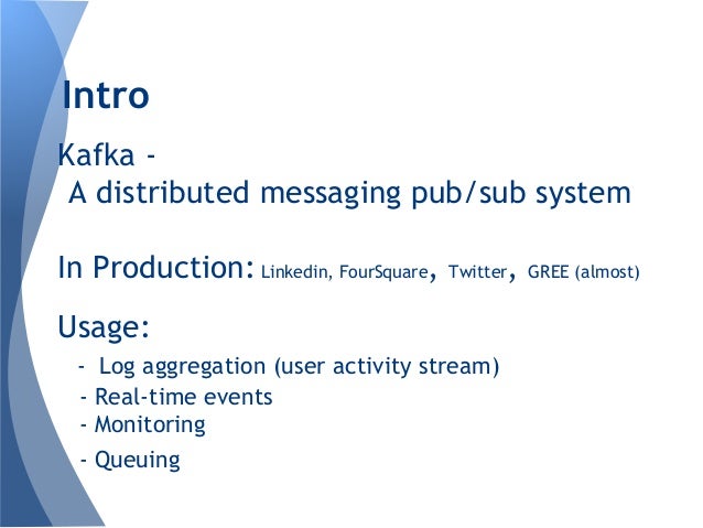 Kafka Evaluation High Throughout Message Queue