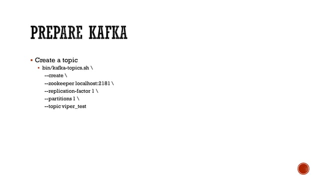 Streaming using Kafka Flink & Elasticsearch | PPT