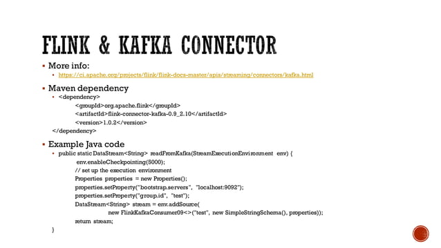 Streaming using Kafka Flink & Elasticsearch | PPT | Free Download