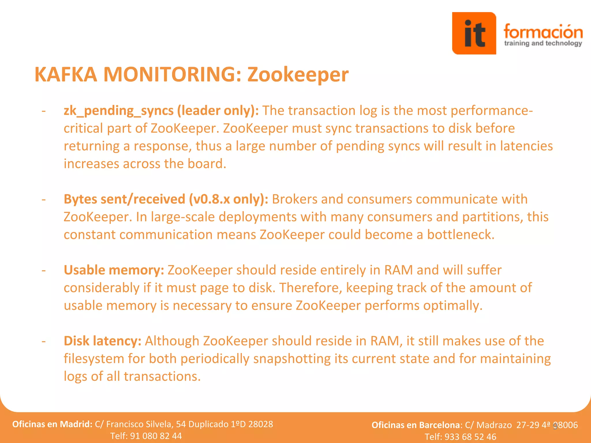 Kafka infrastructure monitoring | PPT