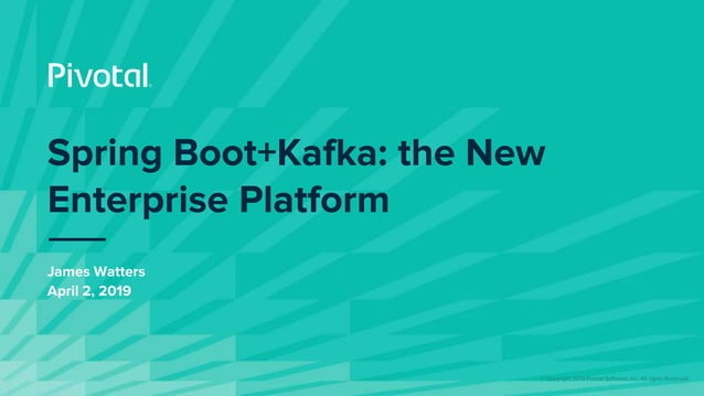 Spring Boot+Kafka: the New Enterprise Platform | PPTX | Cloud Computing | Internet