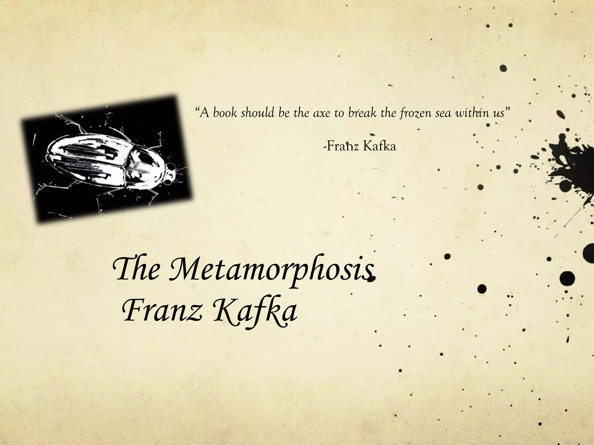 metamorphosis Kafka presentation | PPT
