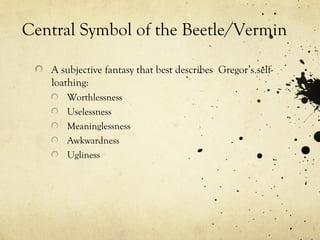 metamorphosis Kafka presentation | PPT