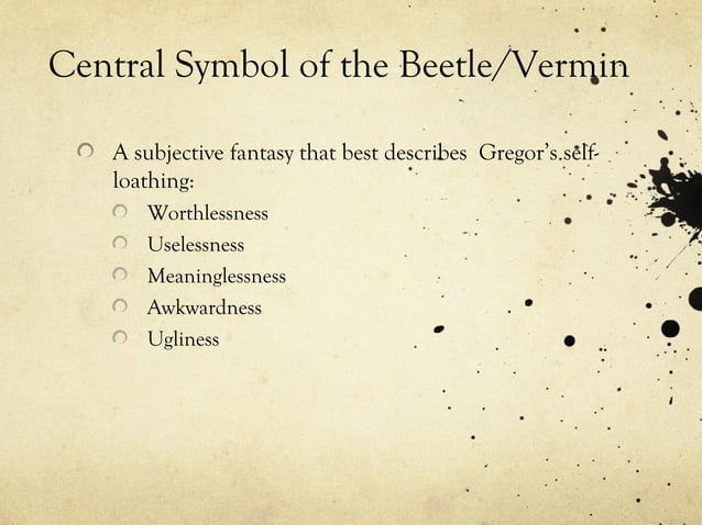 metamorphosis Kafka presentation | PPT