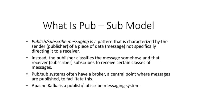 Kafka pub sub demo | PPTX