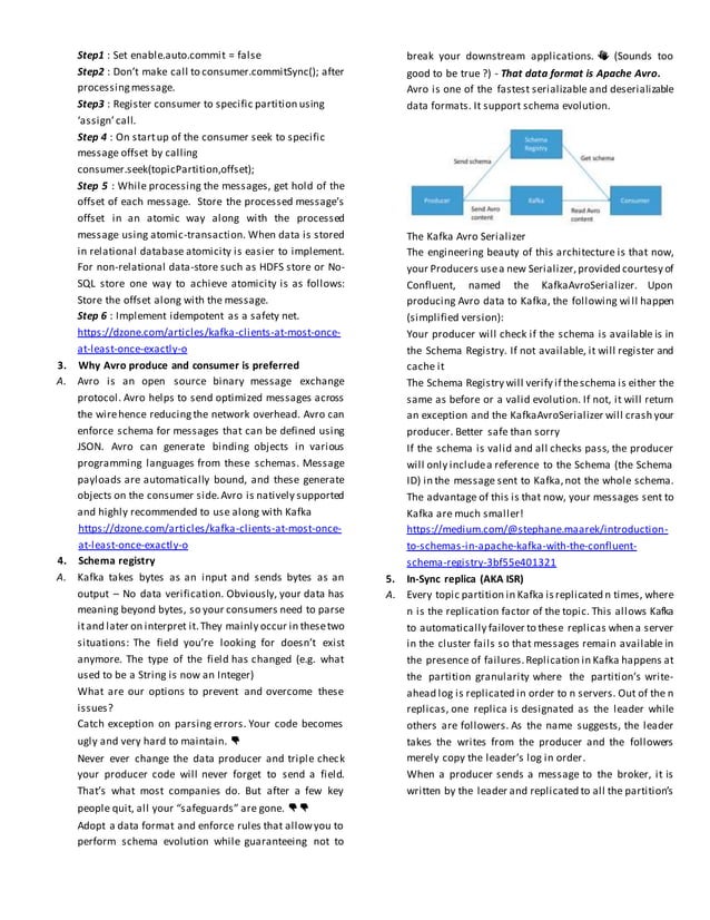 A Quick Guide to Refresh Kafka Skills | DOCX | Databases | Computer Software and Applications