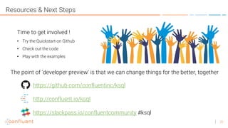 Kafka Summit SF 2017 - Kafka Stream Processing for Everyone with KSQL | PPT