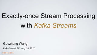 Exactly-once Stream Processing with Kafka Streams | PPT