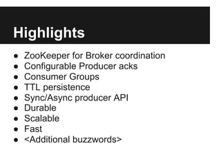 Introduction and Overview of Apache Kafka, TriHUG July 23, 2013 | PDF