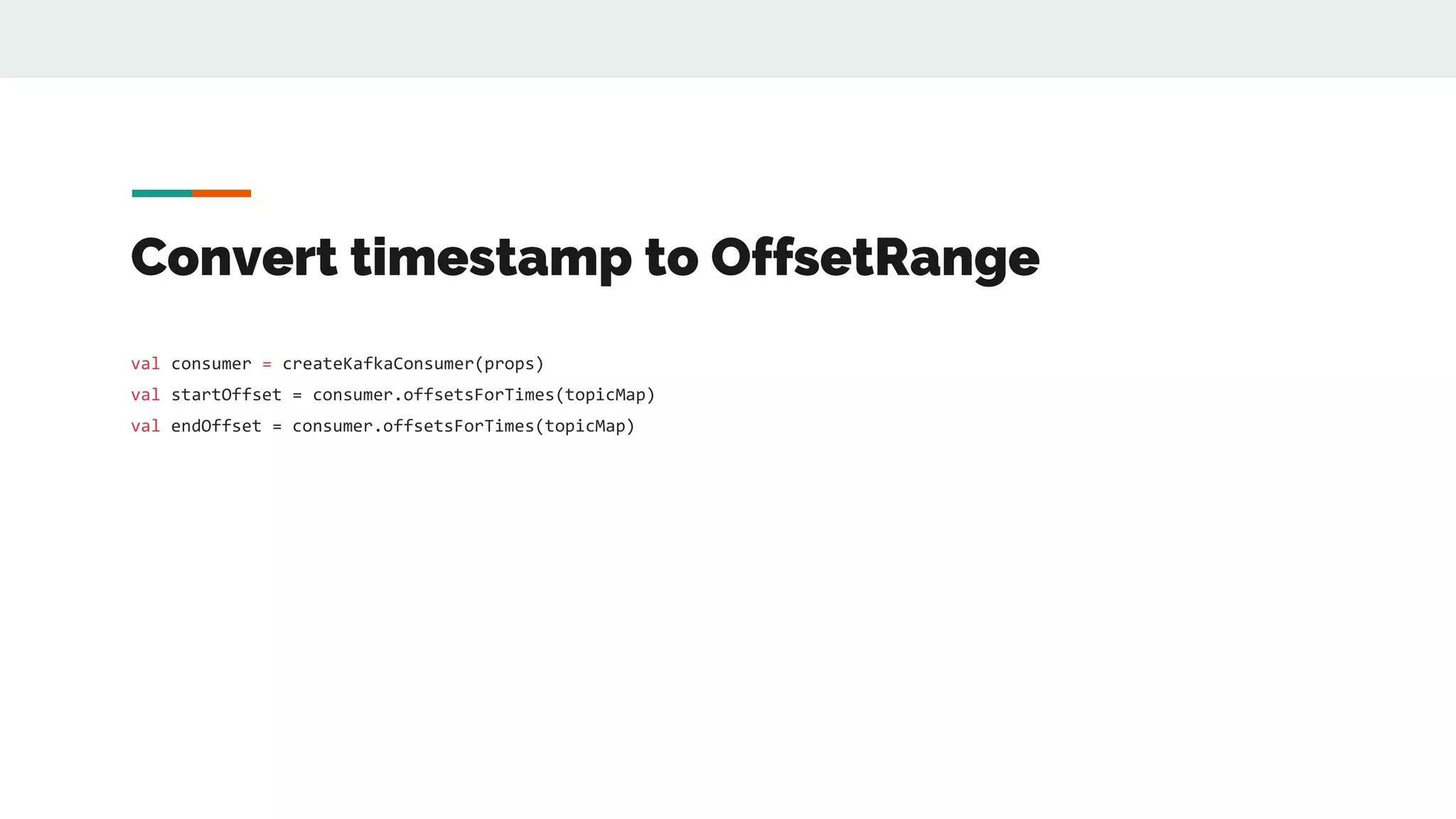 Kafka timestamp offset | PPT