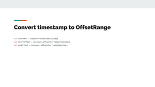 Kafka timestamp offset | PPT