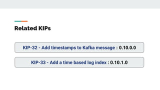 Kafka timestamp offset | PPT
