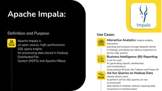 Kafka vs Spark vs Impala in bigdata .pptx | Cloud Computing | Internet