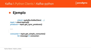 Kafka y python | PPT