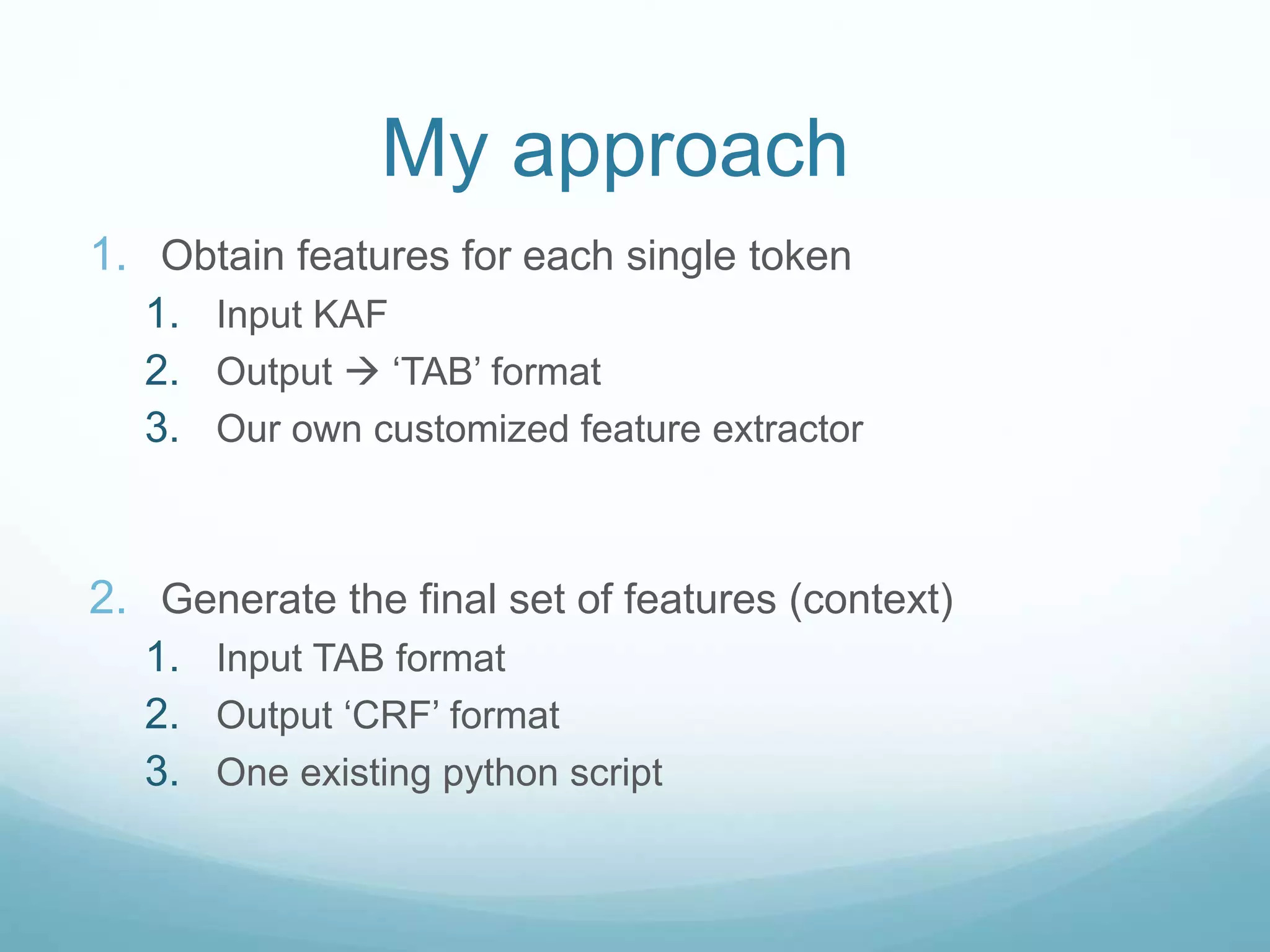 CLTL presentation: training an opinion mining system from KAF files ...
