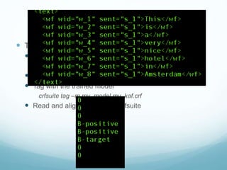 CLTL presentation: training an opinion mining system from KAF files ...