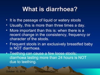 Pediatric Infective Diarrhoea in Developing countries | PPT