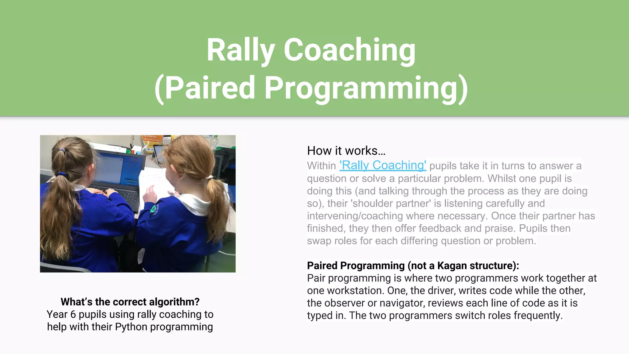 Kagan structures to develop collaborative learning in Computing | PDF