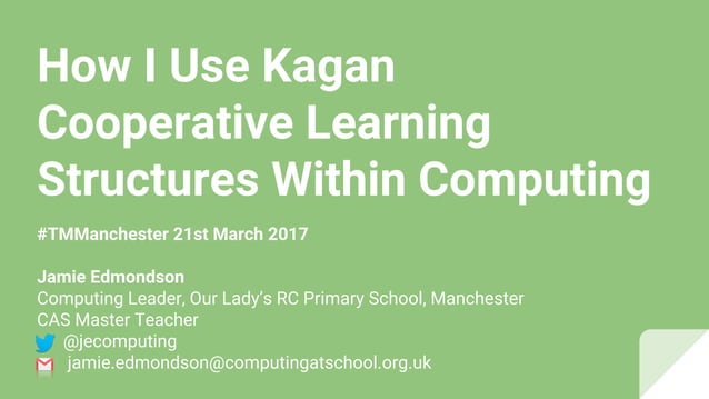 Kagan structures to develop collaborative learning in Computing | PDF