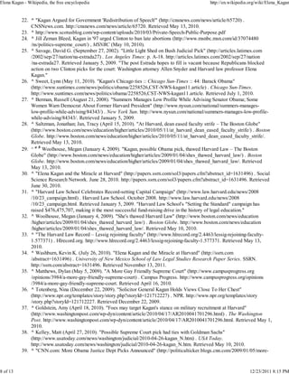 JUSTICE ELENA KAGAN (Wikipedia Info) | PDF