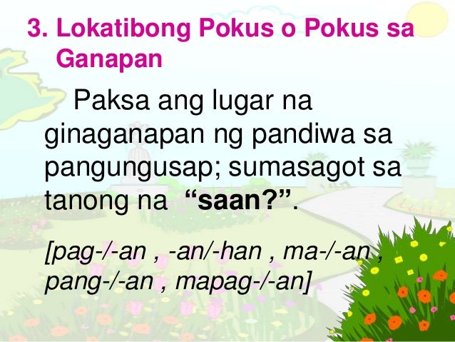 Kaganapan at Pokus ng Pandiwa