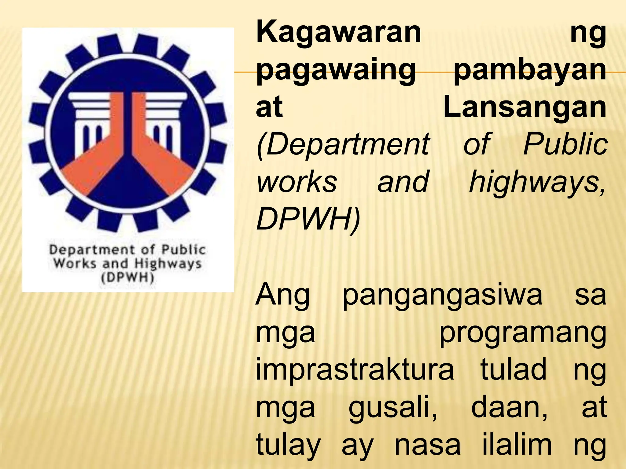 Kagawaran ng Pamahalaan.pptx sa Araling Panlipunan | PPTX