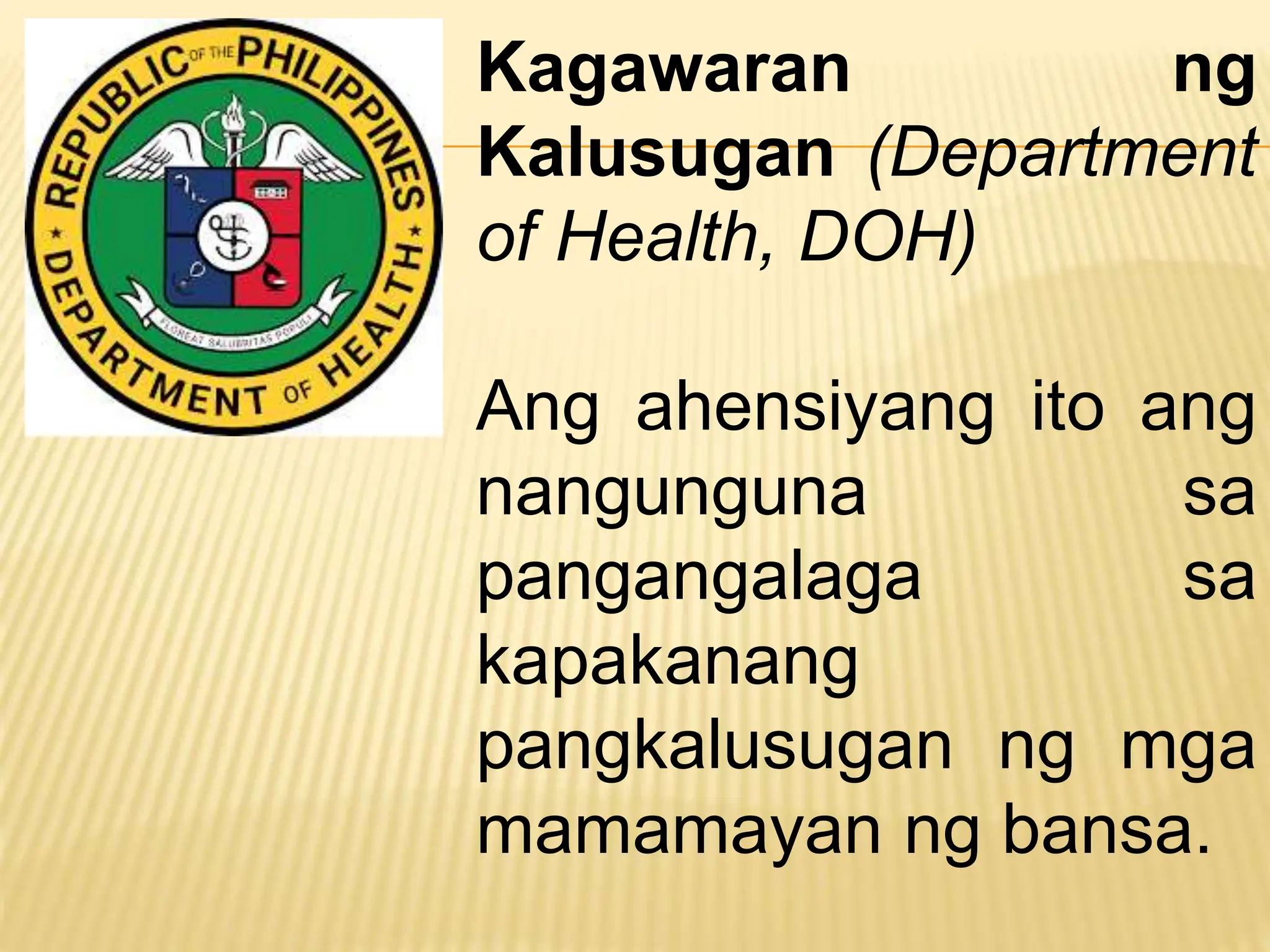 Kagawaran ng Pamahalaan.pptx sa Araling Panlipunan | PPTX