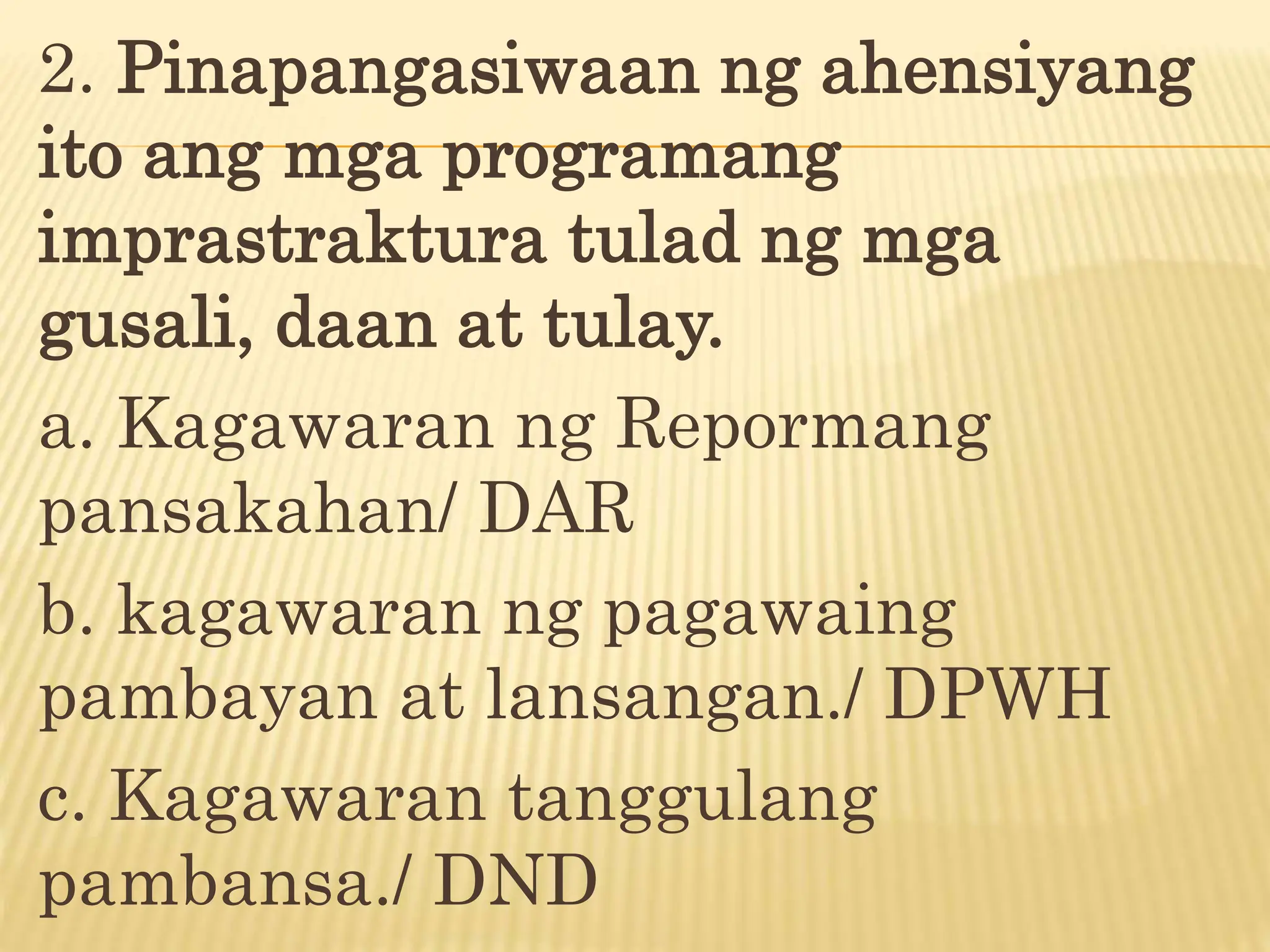Kagawaran ng Pamahalaan.pptx sa Araling Panlipunan | PPTX