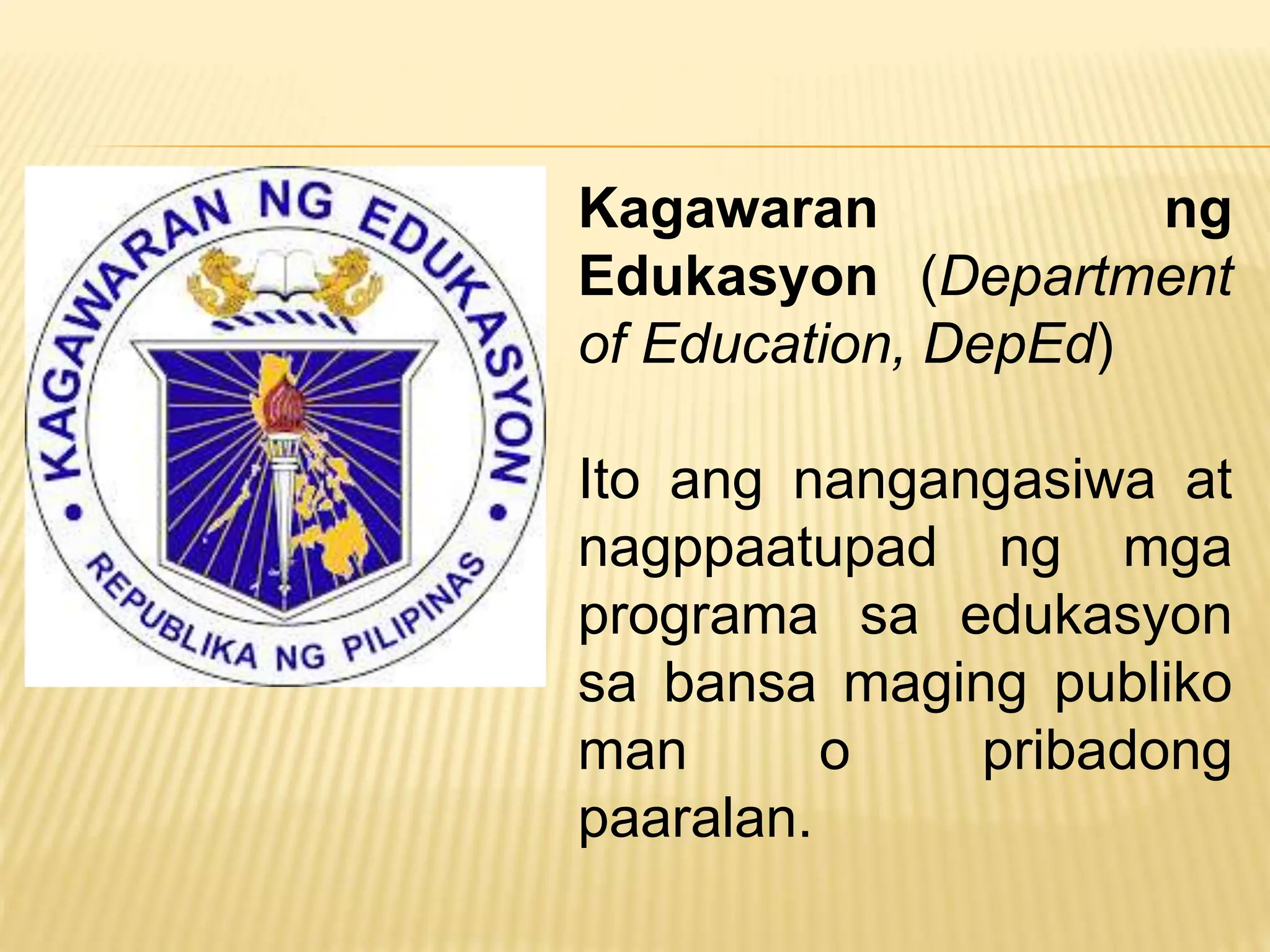 Kagawaran ng Pamahalaan.pptx sa Araling Panlipunan | PPTX