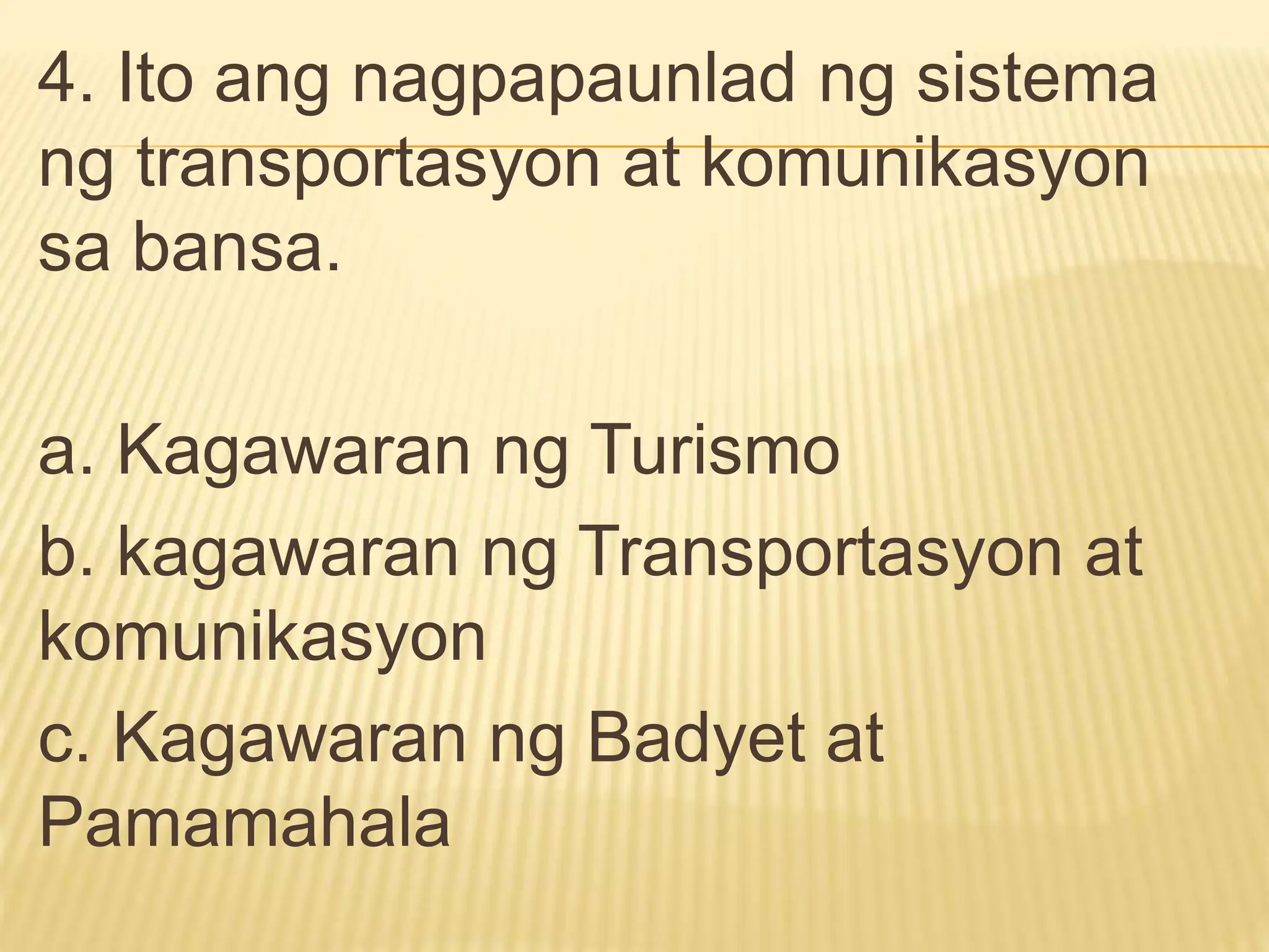 Kagawaran ng Pamahalaan.pptx sa Araling Panlipunan | PPTX