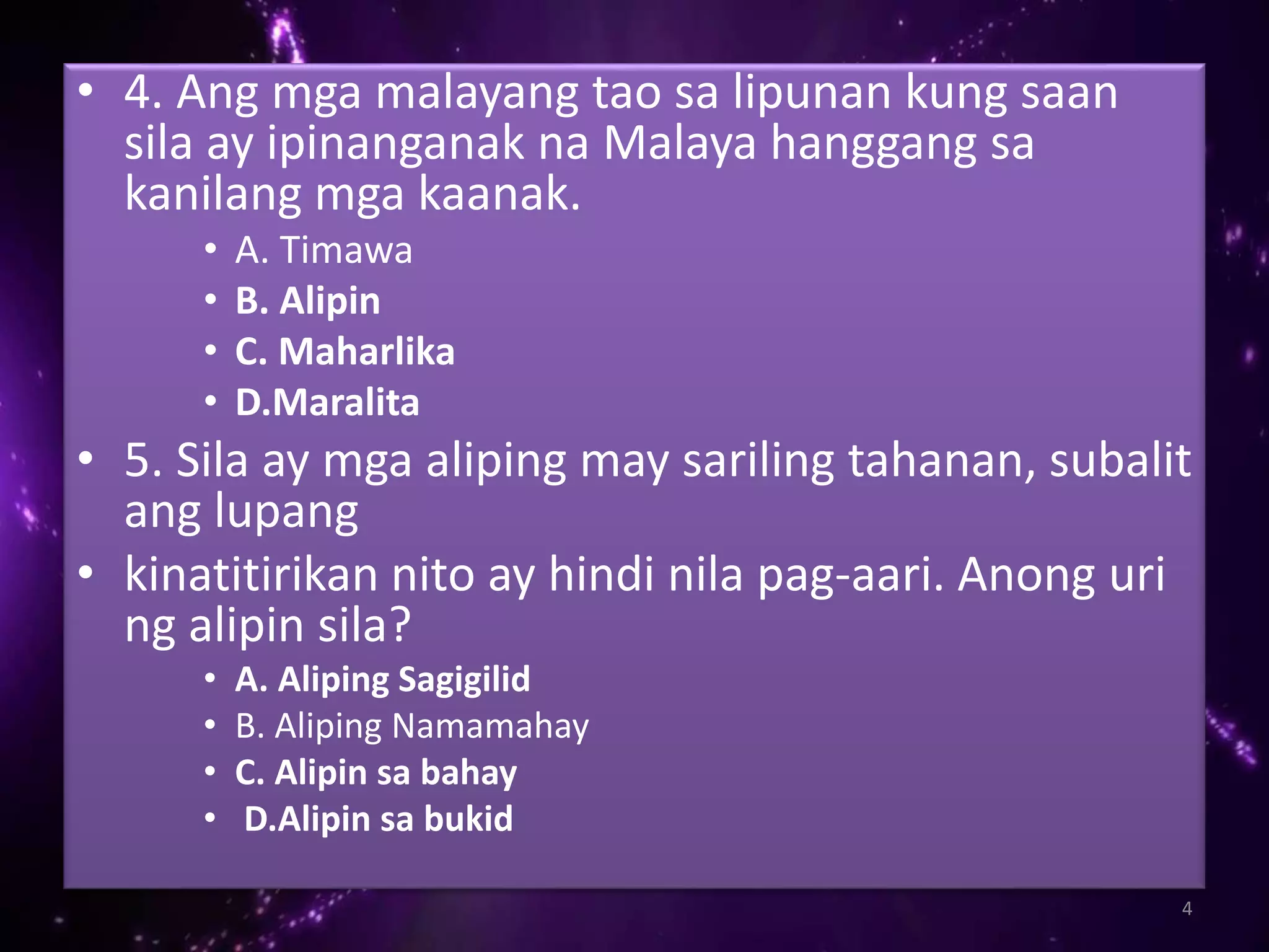 Kagawiang panlipunan ng sinaunang pilipino | PPTX