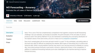 Kaggle winning solutions: Retail Sales Forecasting | PPTX