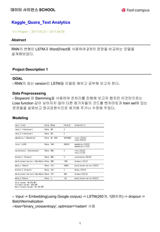 Kaggle quora | PDF