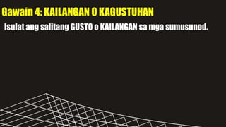 KAGUSTUHAN AT PANGANGAILANGAN.pptx