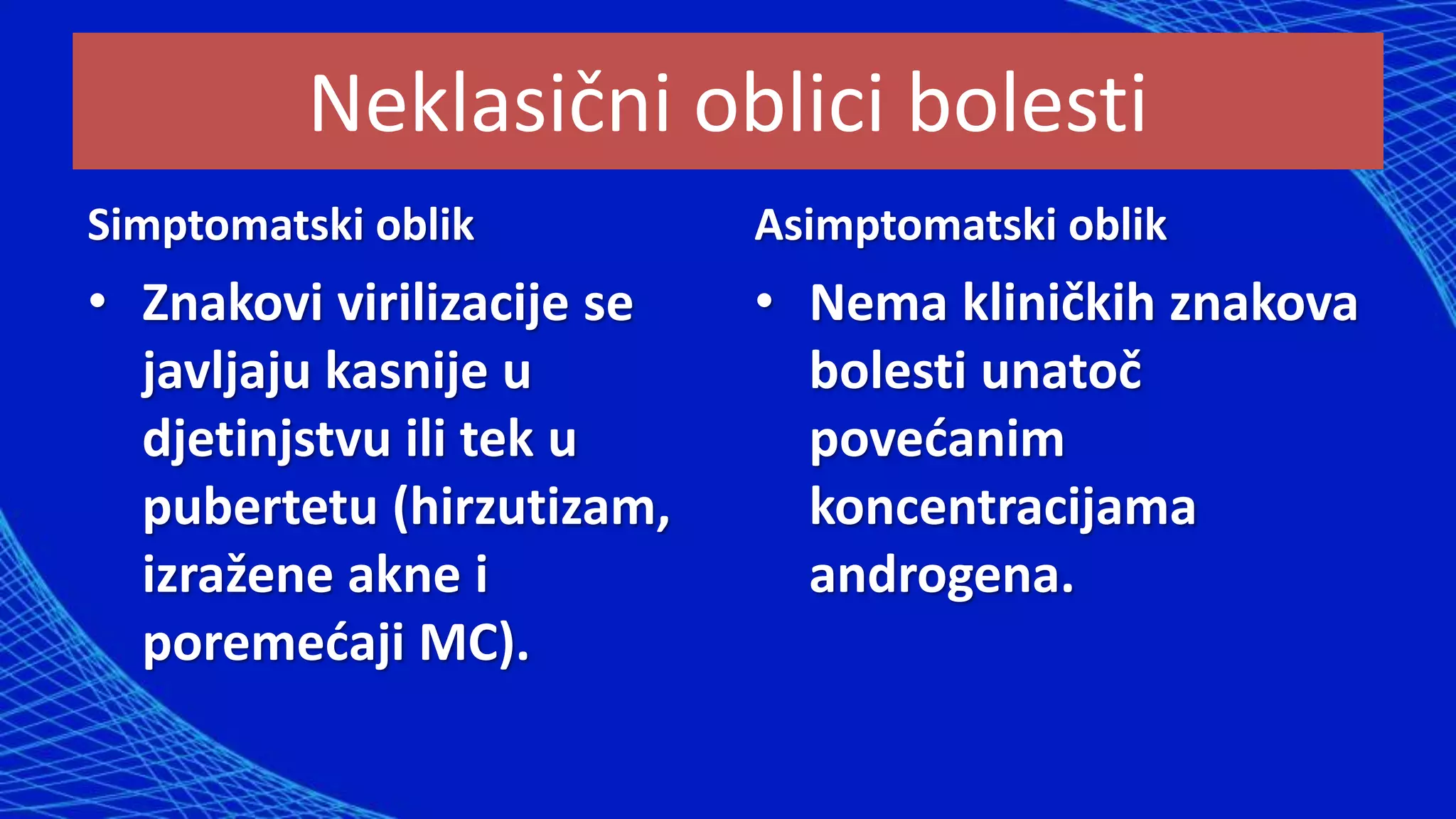 Kongenitalna adrenalna hiperplazija | PPSX