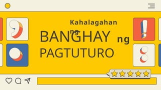 KAHALAGAHAN NG BANGHAY NG PAGTUTURO .pptx