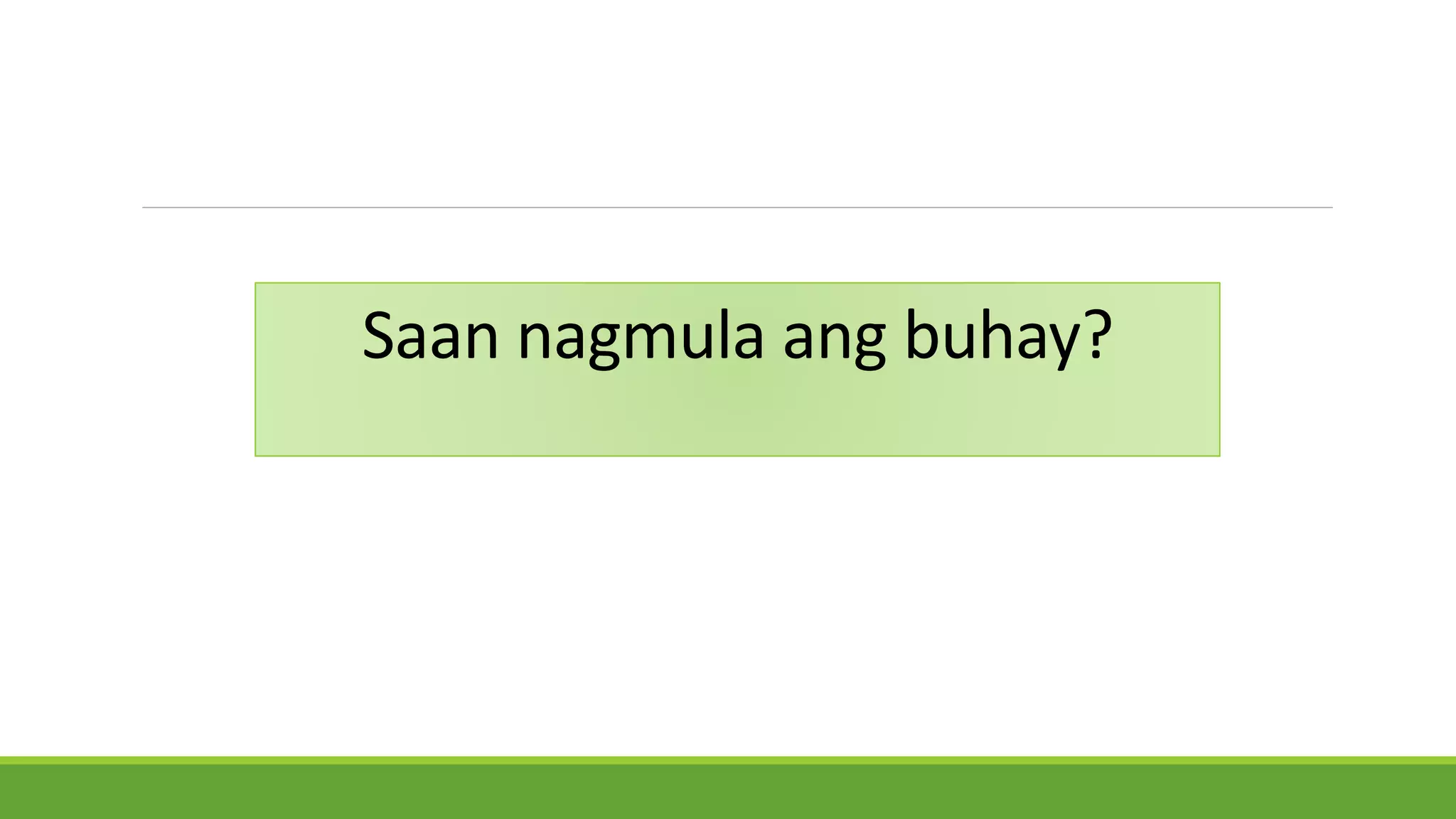 Kahalagahan ng buhay | PPTX