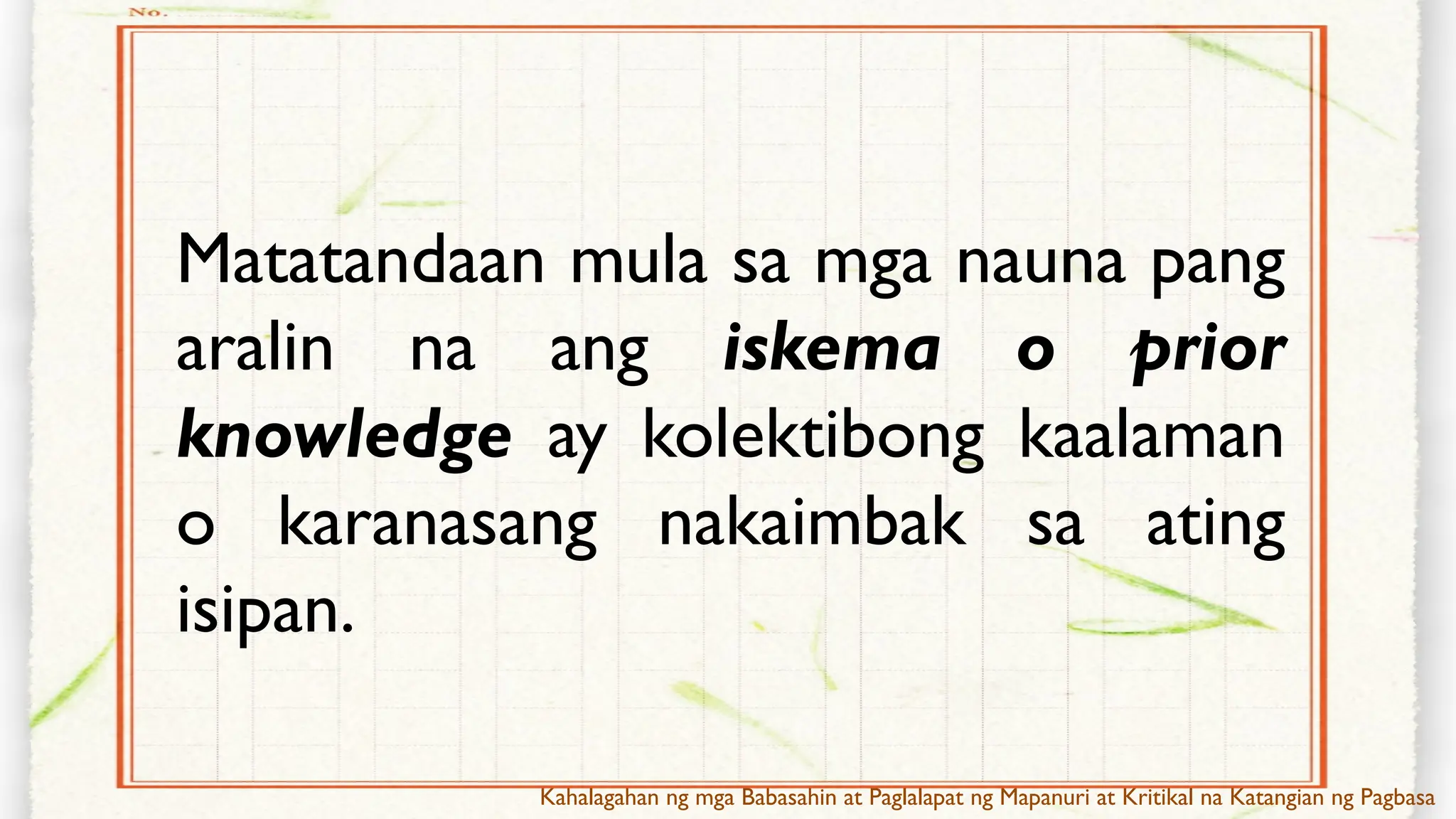 Kahalagahan ng mga Babasahin at Paglalapat ng Mapanuri at Kritikal na ...